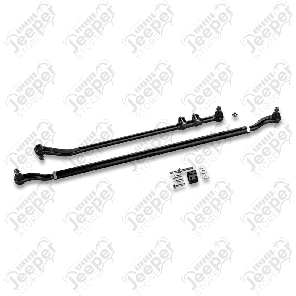 JK: HD Chromoly Tie Rod Kit & HD Forged Drag Link Flip Kit (4–6” Lift)