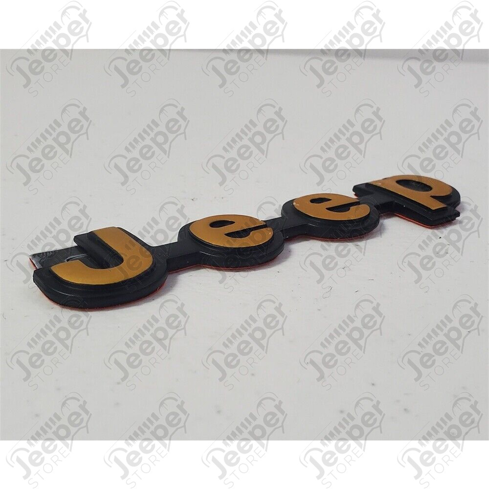 Logo emblème JEEP couleur : dorée pour Jeep Cherokee XJ - 55018682